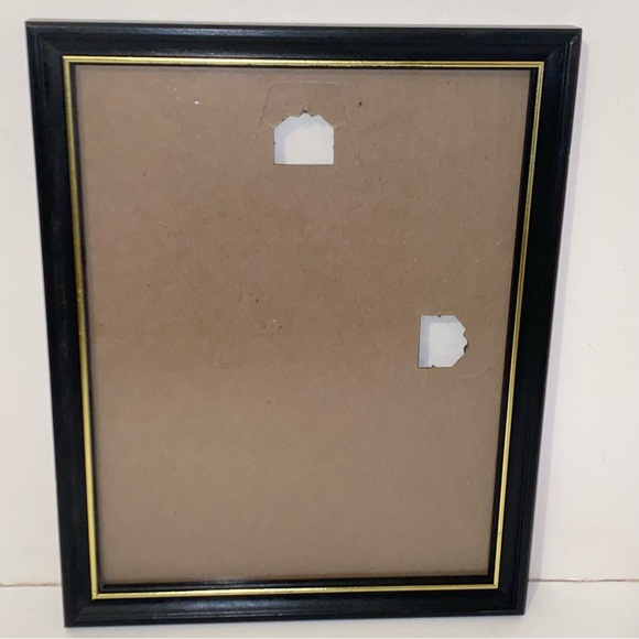 Unbranded | Accents | Black Wood With Gold Inner Trim 1x8 Photo ...